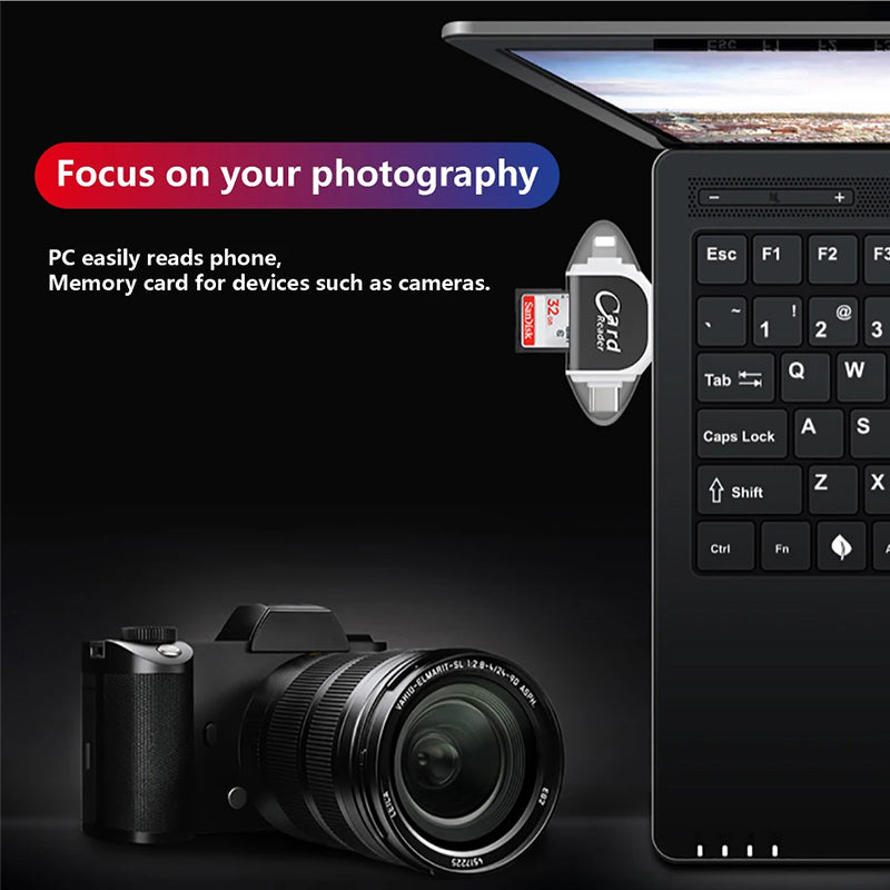 Multi-Port 4 in1 Universal SD TF Card Reader – peonlyshop