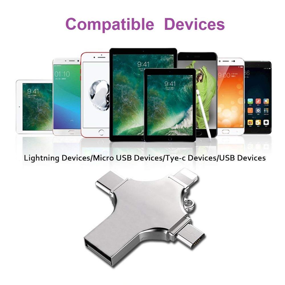 4 in 1 USB Reader And Flash Drive... Connect And Store Everything On A – peonlyshop