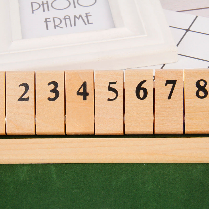 Shut The Box Game - Fun Table Math Game for Adults & Kids – peonlyshop