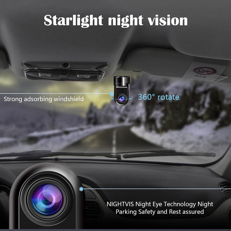 1080P HD 360° Rotating Mini ADAS Dashcam – peonlyshop