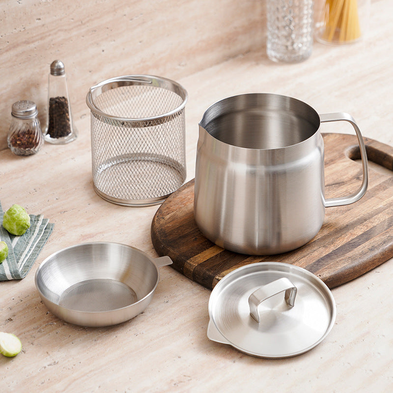 2-in-1 304 Stainless Steel Multifunctional Oil Strainer Pot – peonlyshop