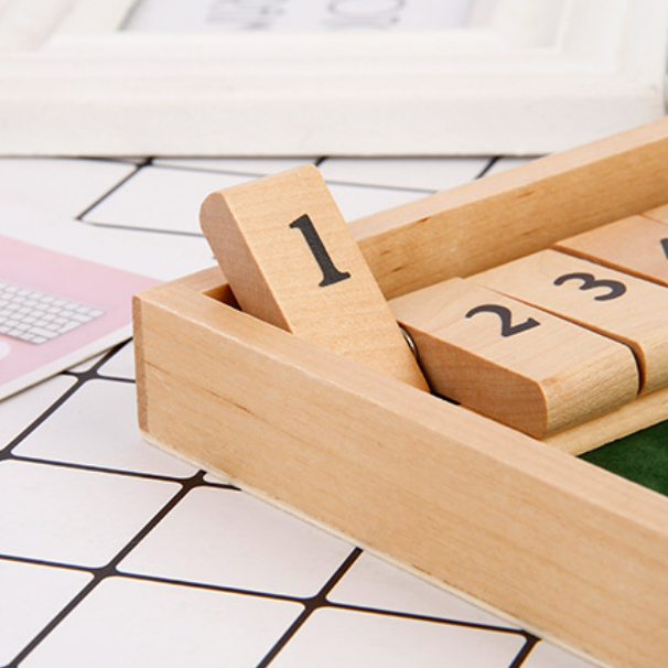 Shut The Box Game - Fun Table Math Game for Adults & Kids – peonlyshop