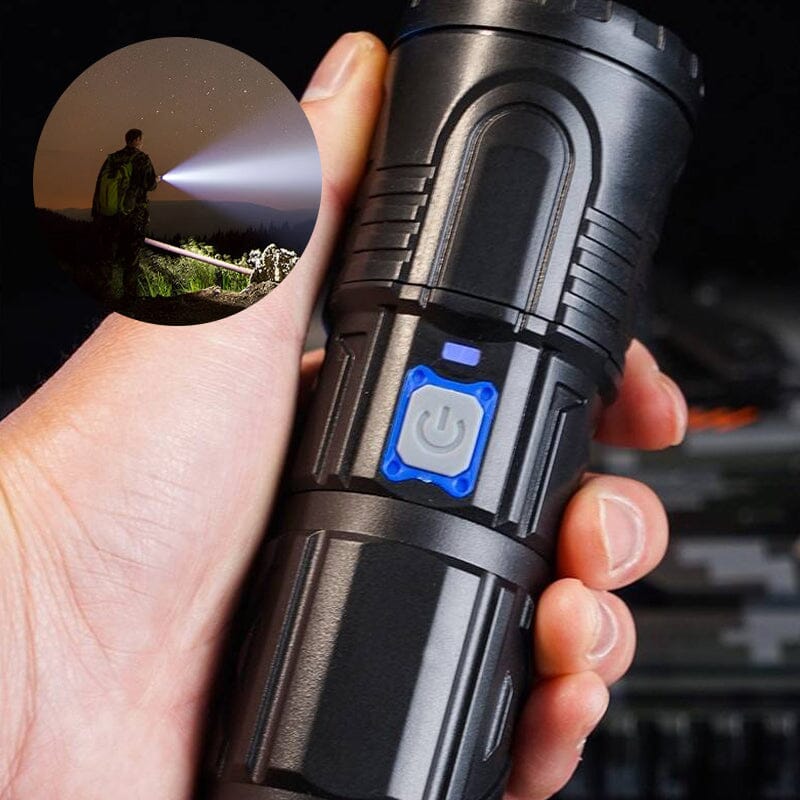 White Laser Telescope Zoom Flashlight – peonlyshop