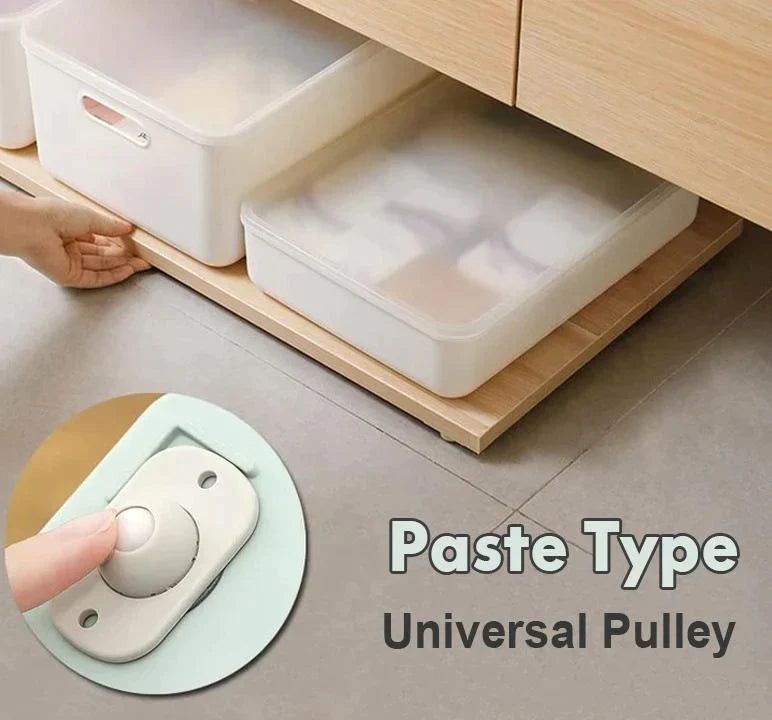 🔥55% OFF🔥Paste Type Pulley Universal 360 Degree Rotation Wheels ...