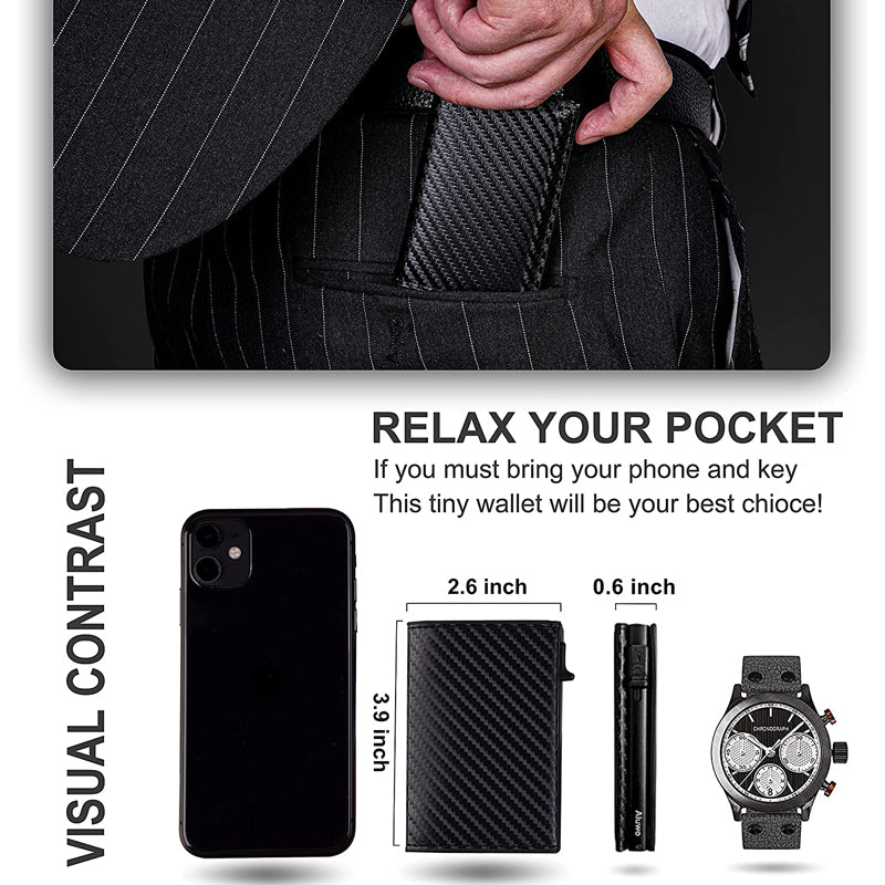 Multifunctional Wallet with Apple AirTag Case Cover Smart Anti-lost RF ...