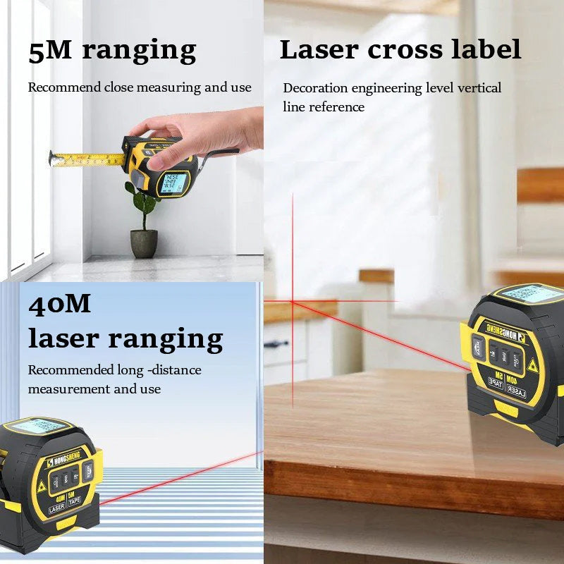 3-In-1 Infrared Laser Tape Measuring – peonlyshop